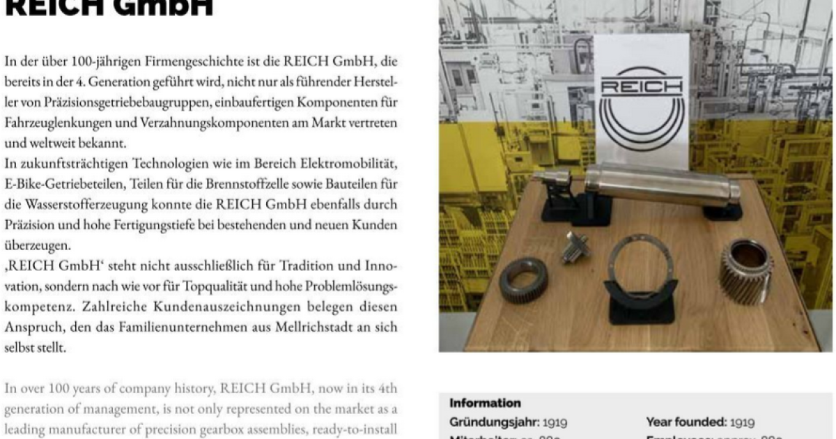 Wirtschaftsregion Mainfranken - Kurzbericht REICH | Reich GmbH